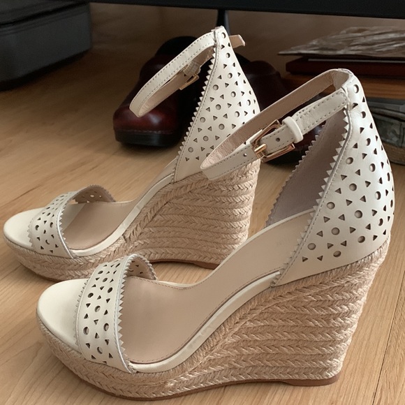 Botkier | Shoes | Botkier Jamie Leather Espadrille Wedge Platform ...